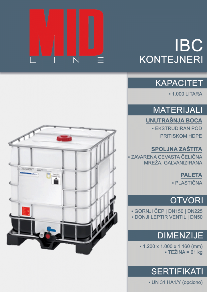 Plastična paleta - MID line - IBC Kontejneri Srbija - Plasticne ...
